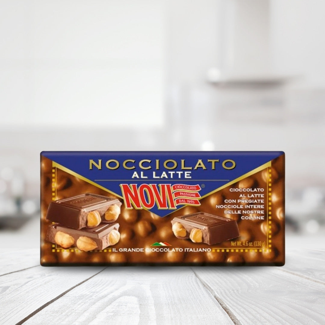Novi Nocciolato - Milk Chocolate Bar with whole Hazelnuts – Italian ...