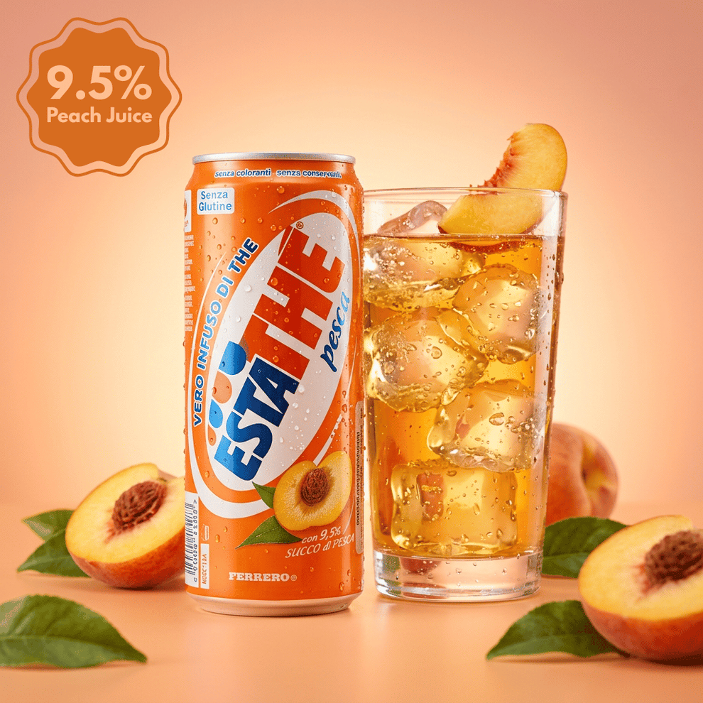 Estathé - Peach Ice Tea Can (330ml / 6x330ml) - Italian Supermarkets