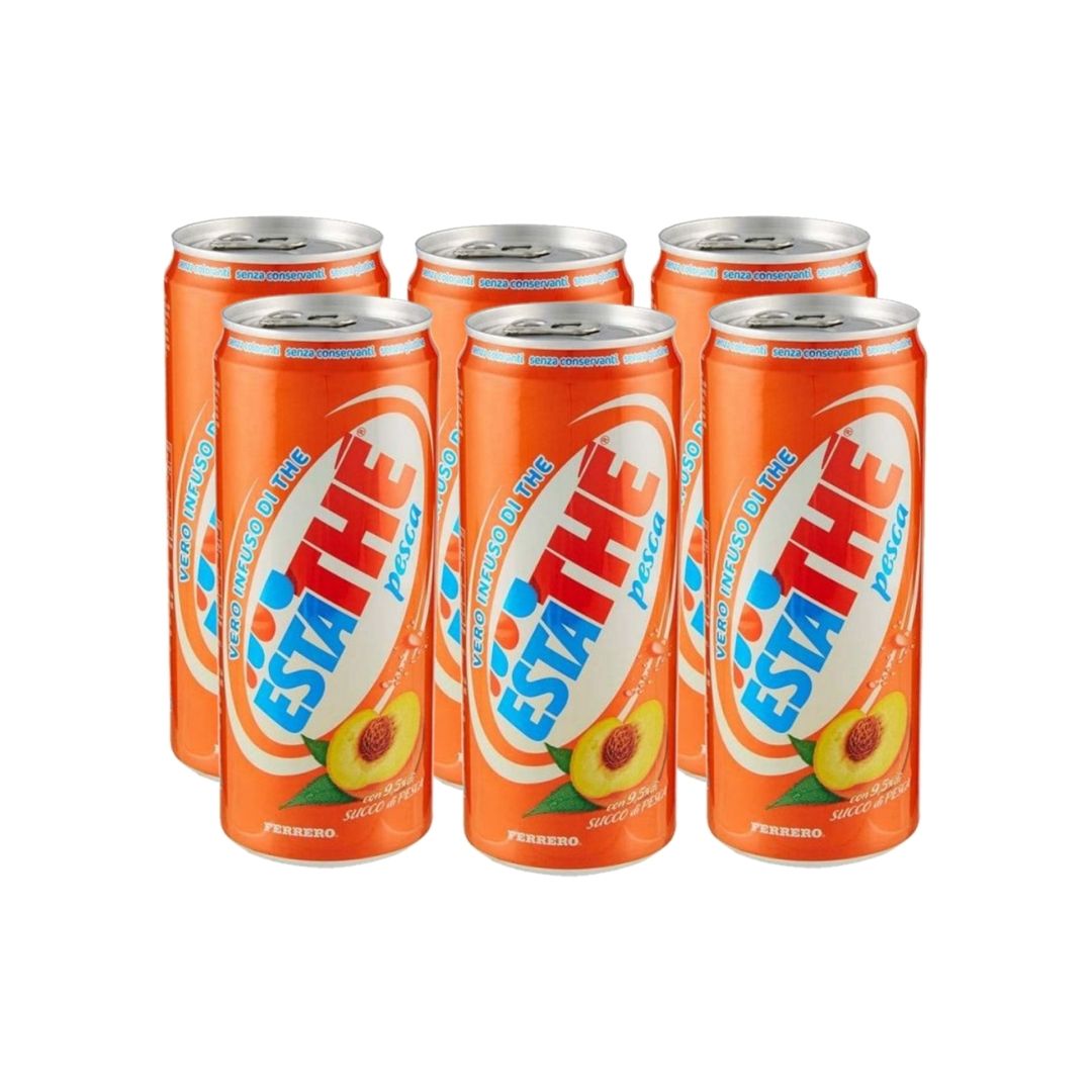 Estathé - Peach Ice Tea Can (330ml / 6x330ml) - Italian Supermarkets